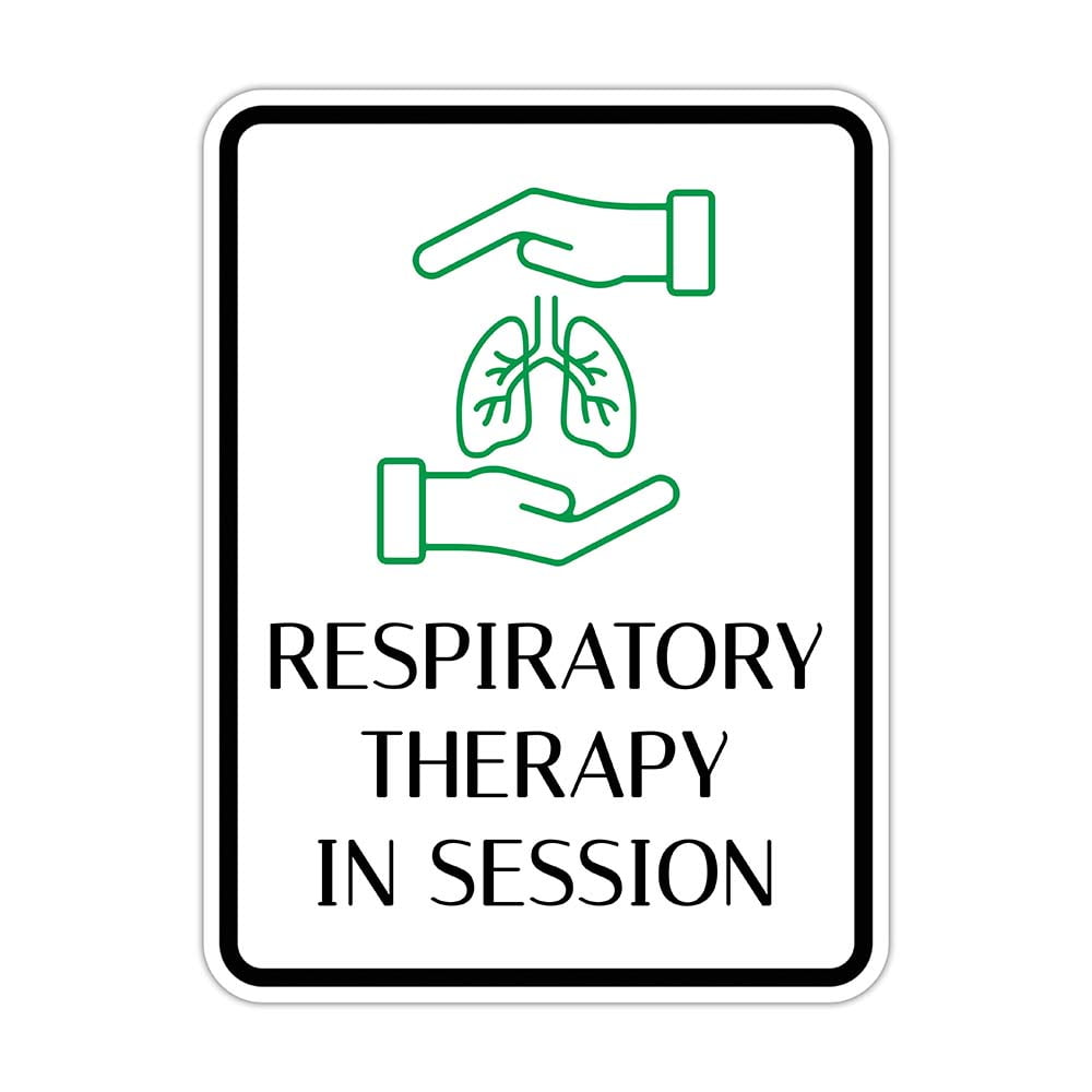 Portrait Round Plus Respiratory Therapy In Session Wall or Door Sign ...
