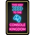 Portrait Round Plus This Way to the Console Kingdom (Right Arrow) Wall ...