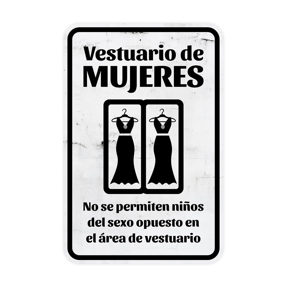 Portrait Round Plus Vestuario de mujeres No se permiten niños del sexo ...
