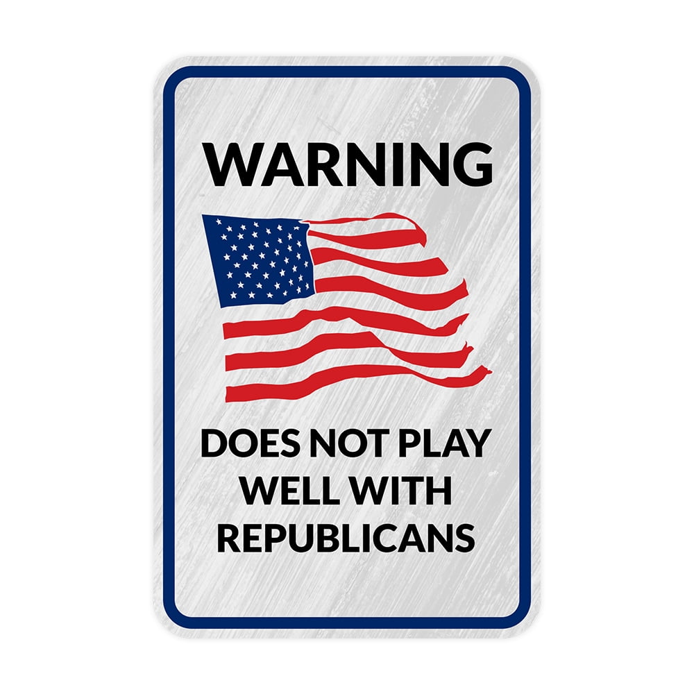 Portrait Round Plus Warning Does Not Play Well With Republicans Door or ...