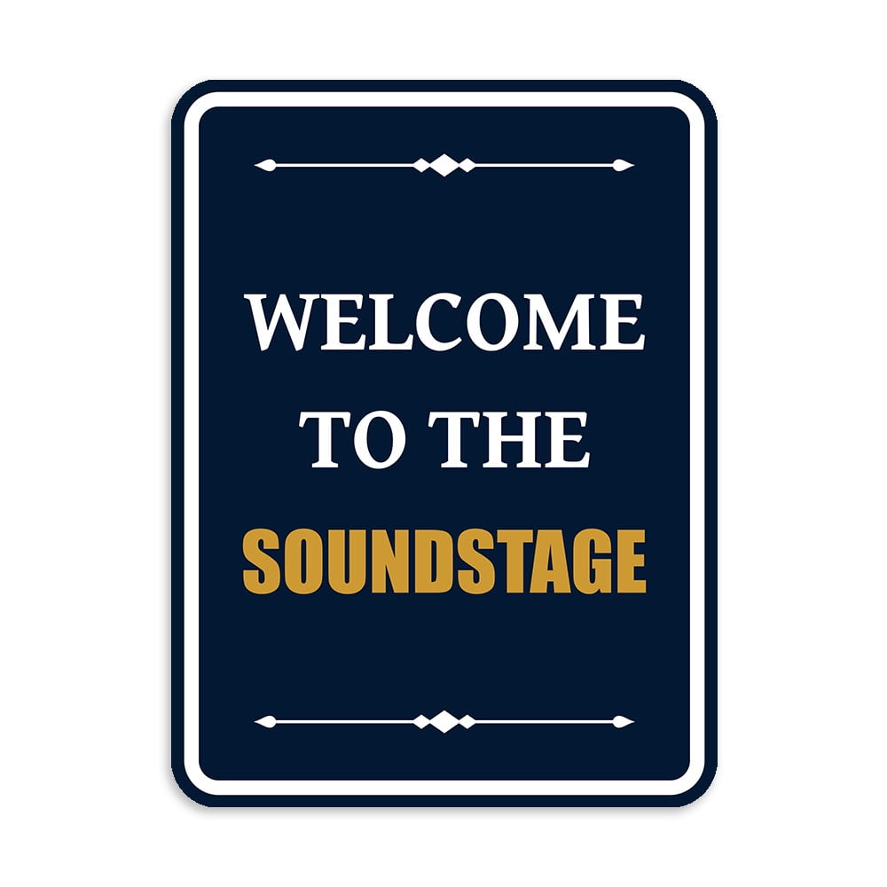 Portrait Round Plus Welcome To the Soundstage Wall or Door Sign | Music ...