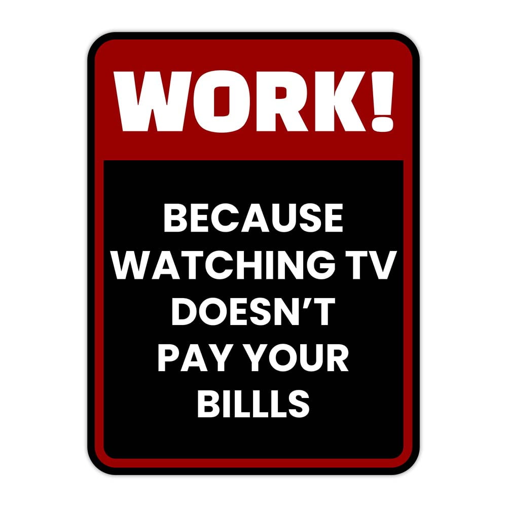 Portrait Round Plus Work! Because Watching TV Doesn't Pay The Bills ...