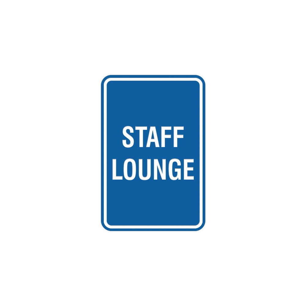 Portrait Round Staff Lounge Sign (Blue) - Large 6" x 8" - Walmart ...