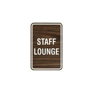 Square Staff Only Sign (White) - Large - Walmart.com