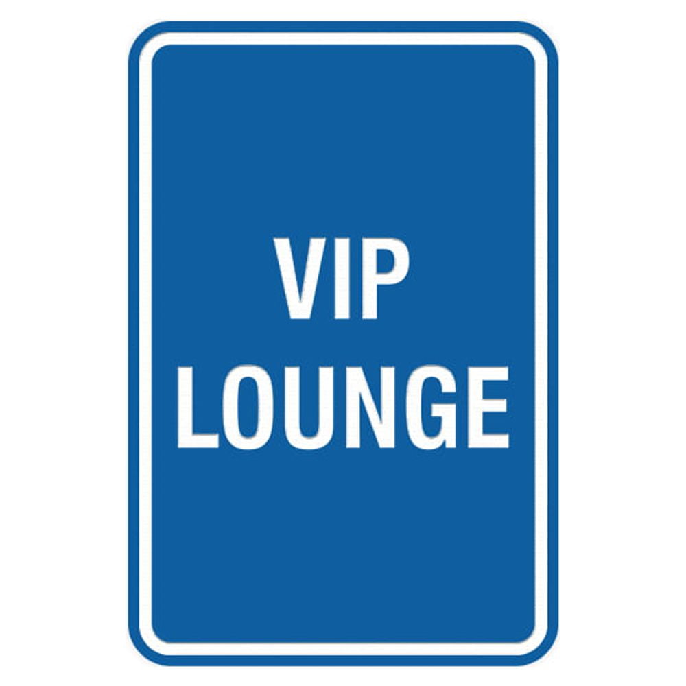 Portrait Round Vip Lounge Sign (Blue) - Large 6" x 8" - Walmart.com