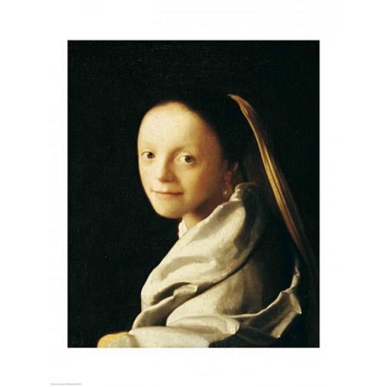 Portrait of A Young Woman Poster Print by Johannes Vermeer - 24 x 36 in ...