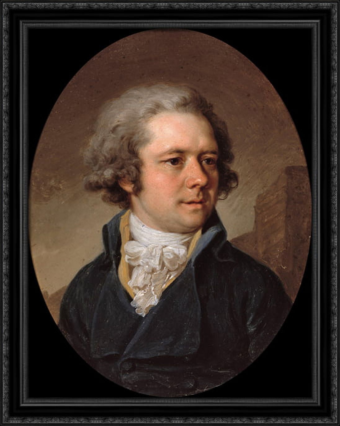 Portrait of Adam Adamovich Menelas 28x36 Large Black Ornate Wood Framed ...