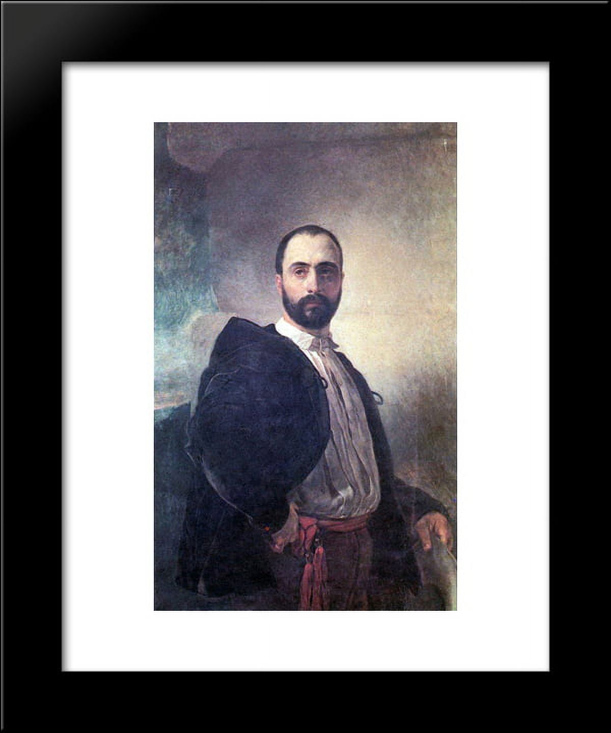 Portrait of Angelo Tittoni 20x24 Framed Art Print by Karl Bryullov ...