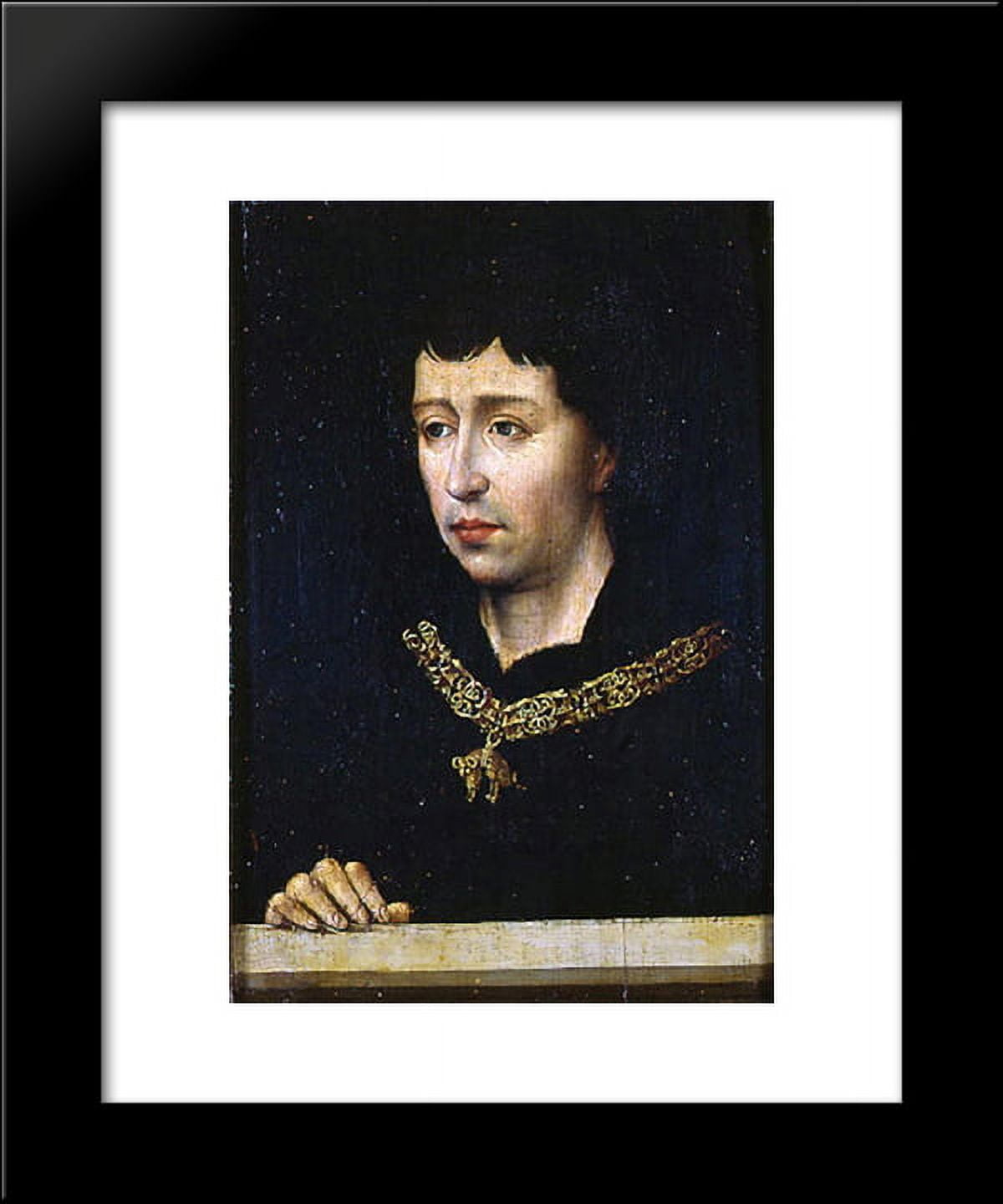Portrait of Charles the Bold 20x24 Framed Art Print by Rogier van der ...