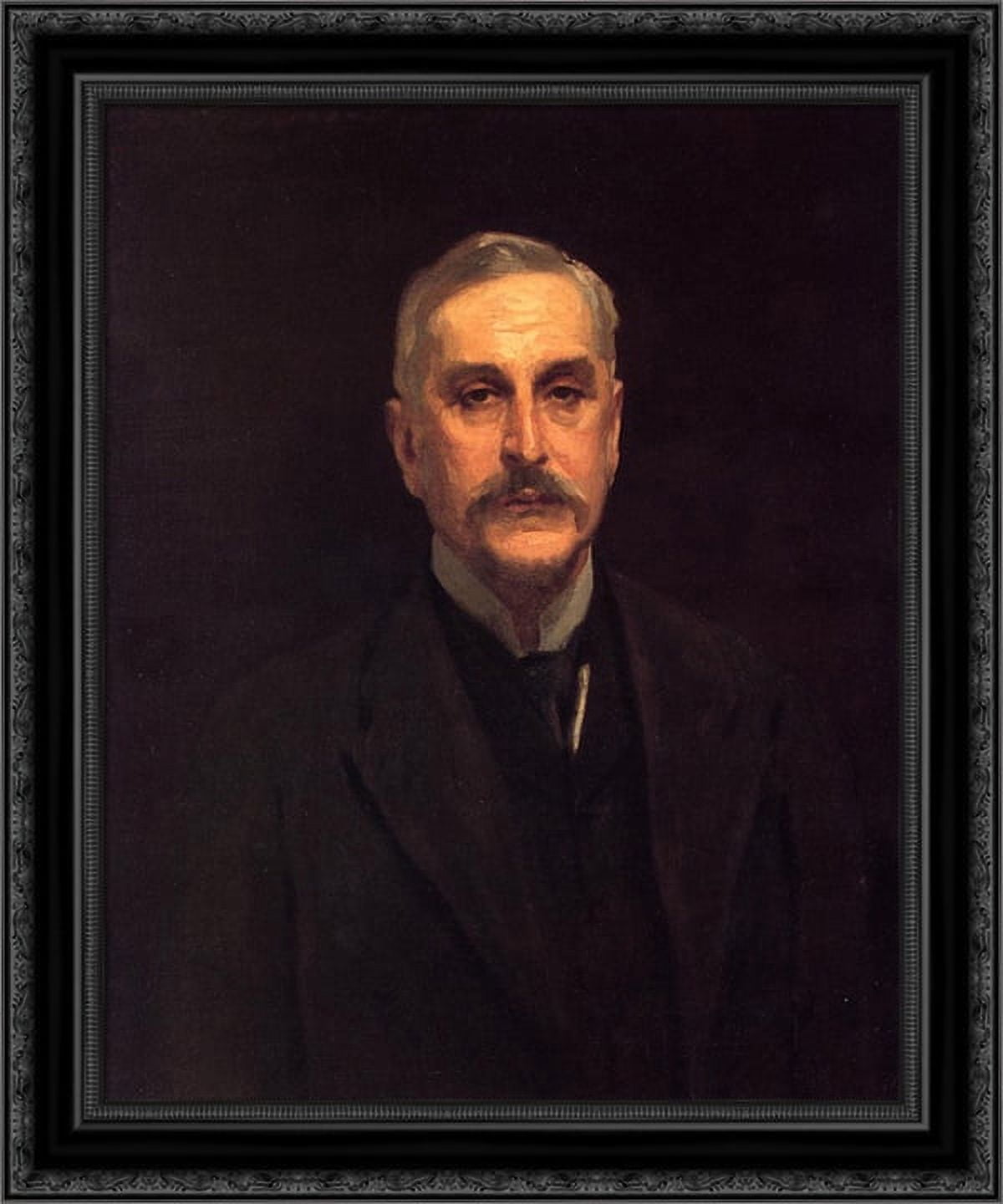 Portrait of Colonel Thomas Edward Vickers 20x23 Black Ornate Wood ...