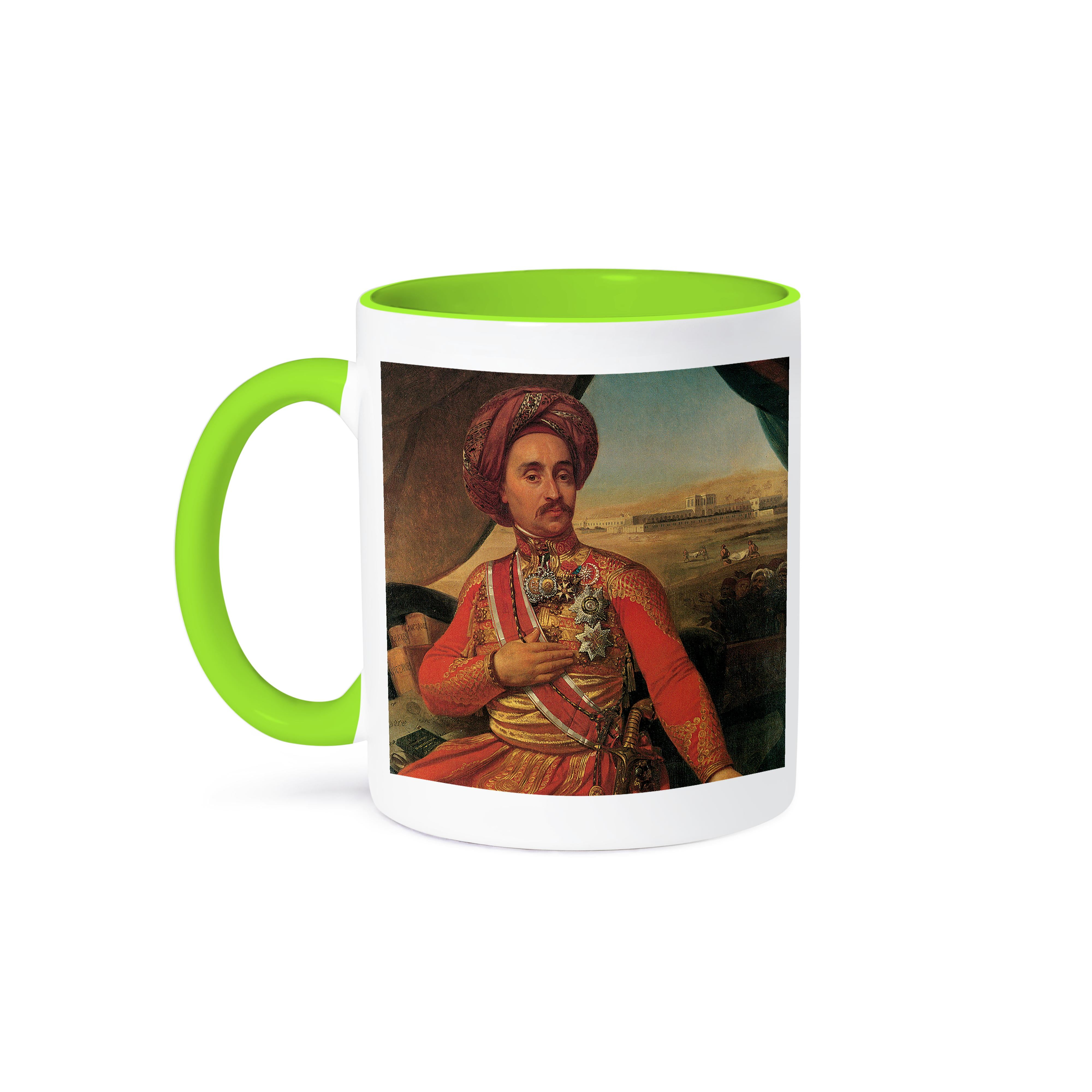 3dRose, Portrait of Doctor Clot-Bey by Antoine-Jean Gros, 15oz Two-Tone ...