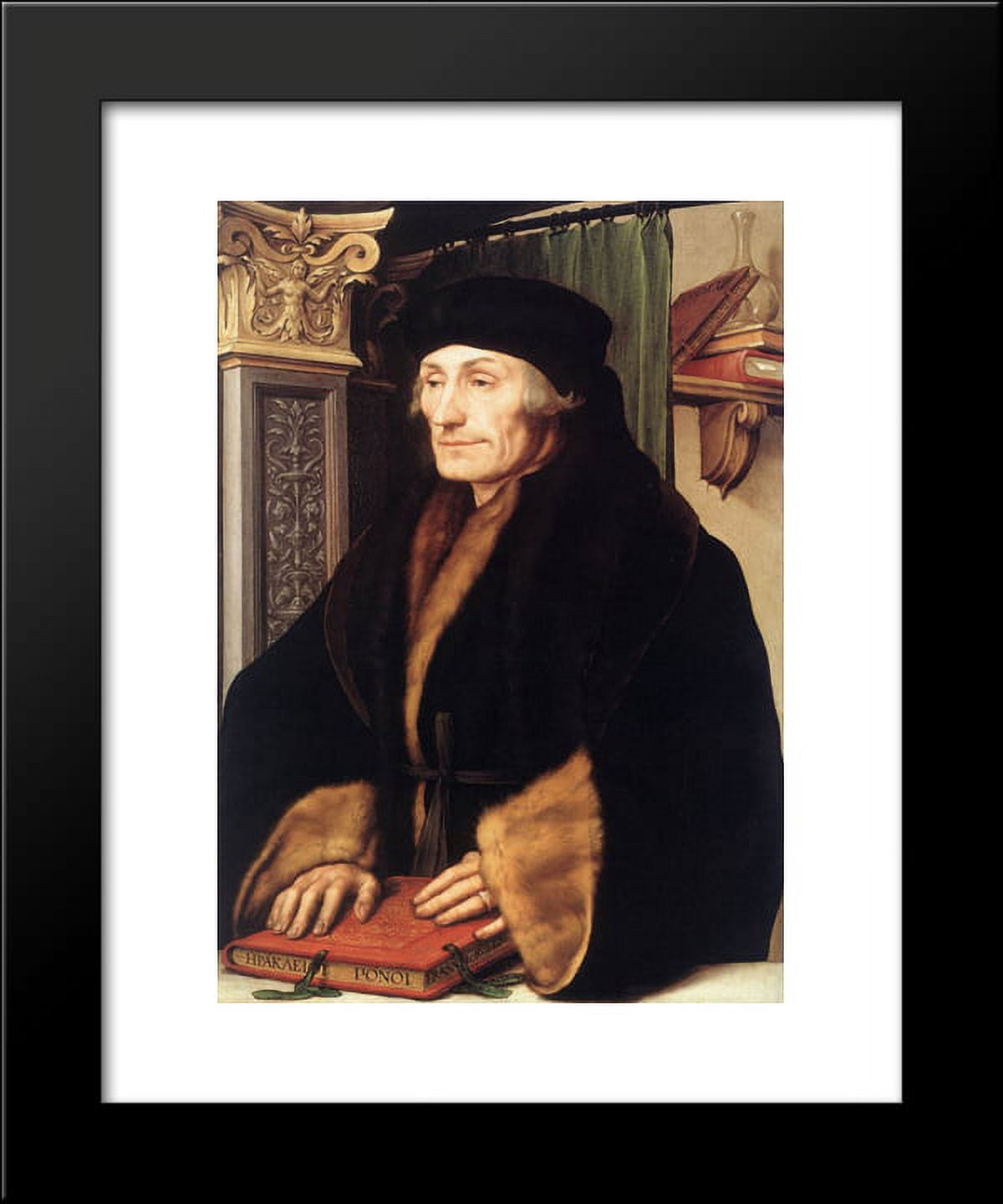 Portrait of Erasmus of Rotterdam 20x24 Framed Art Print by Hans Holbein ...