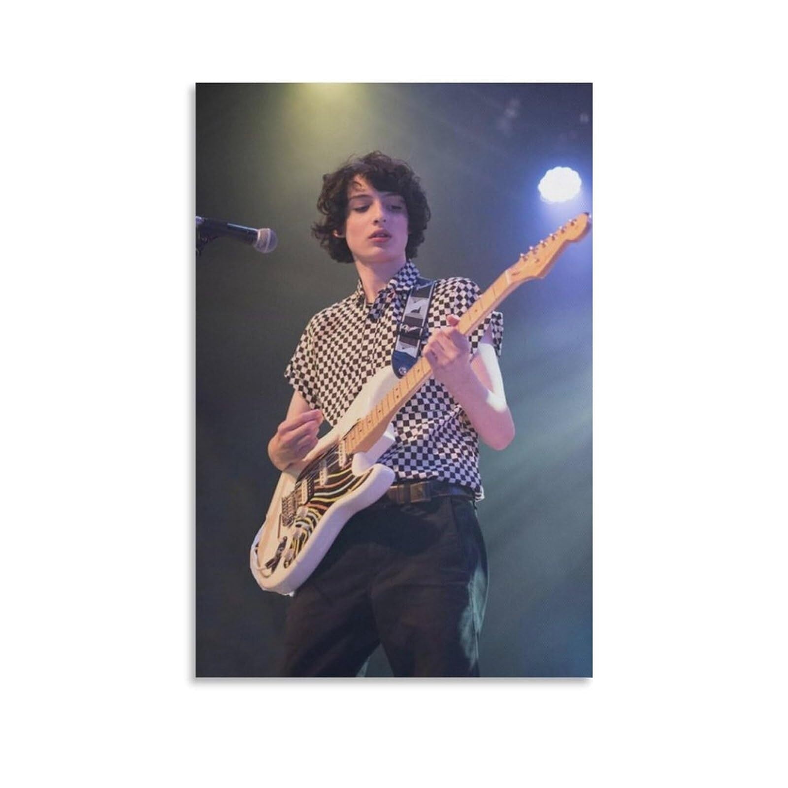 Portrait of Finn Wolfhard, An Artistic Poster of A Canadian Actor ...