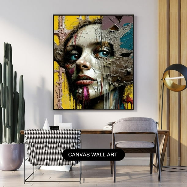 Portrait of Fragmentation- Canvas Wall Art - Walmart.com