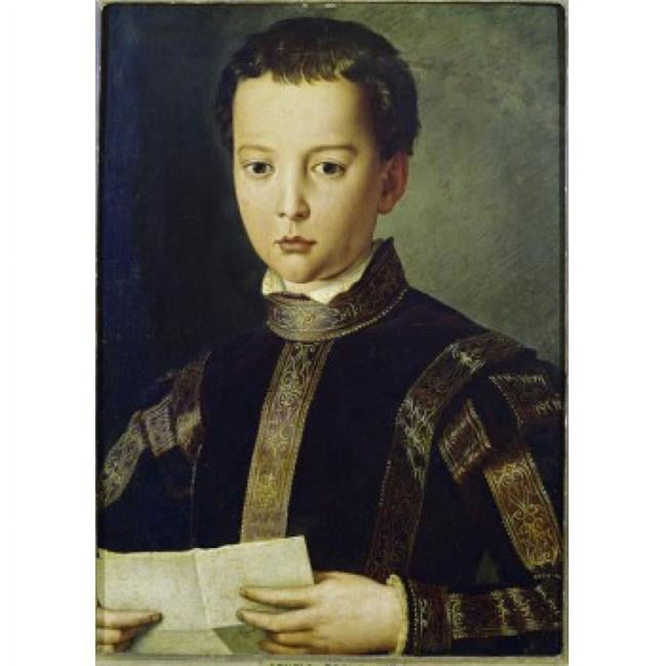Portrait of Francesco I de Medici 1551 Agnolo Bronzino 1503-1572 Italian Tempera on Wood ...