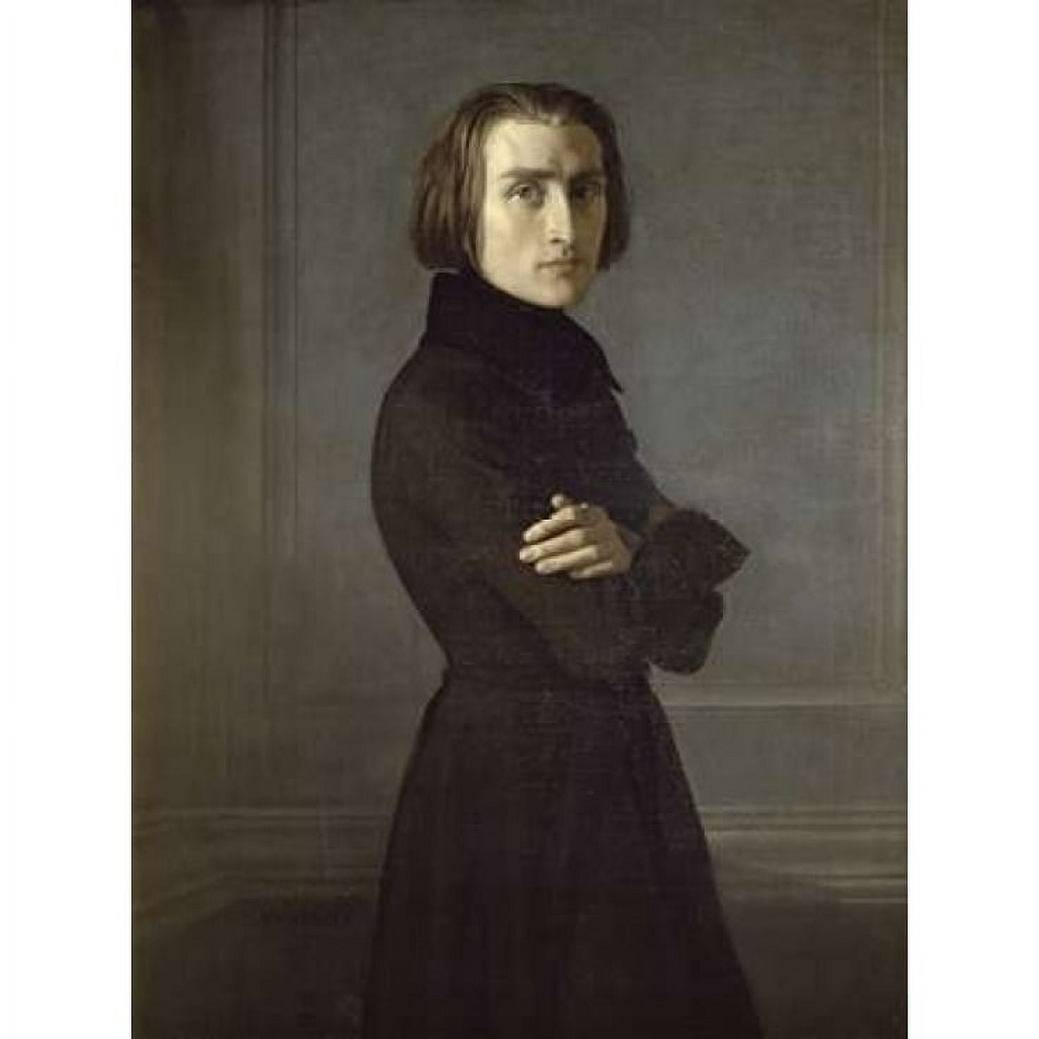 Portrait of Franz Liszt Poster Print by Rudolph K.E. Lehmann - Walmart.com