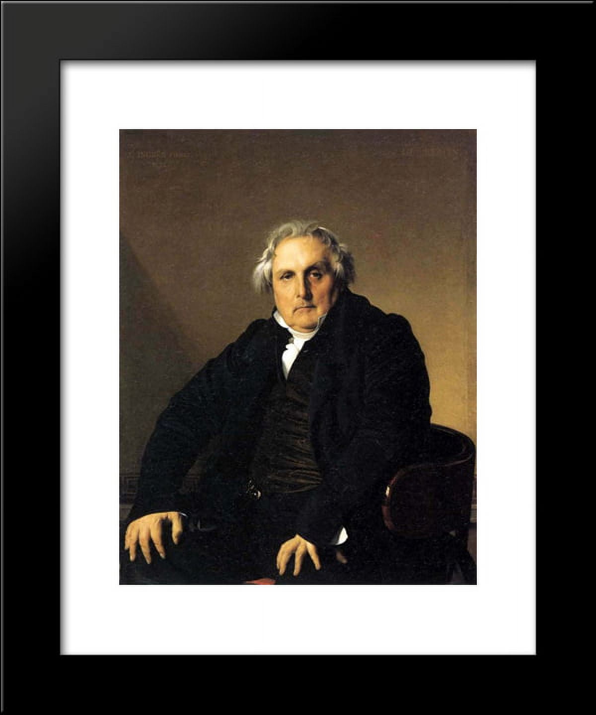 Portrait of French journalist Louis-François Bertin 20x24 Framed Art ...