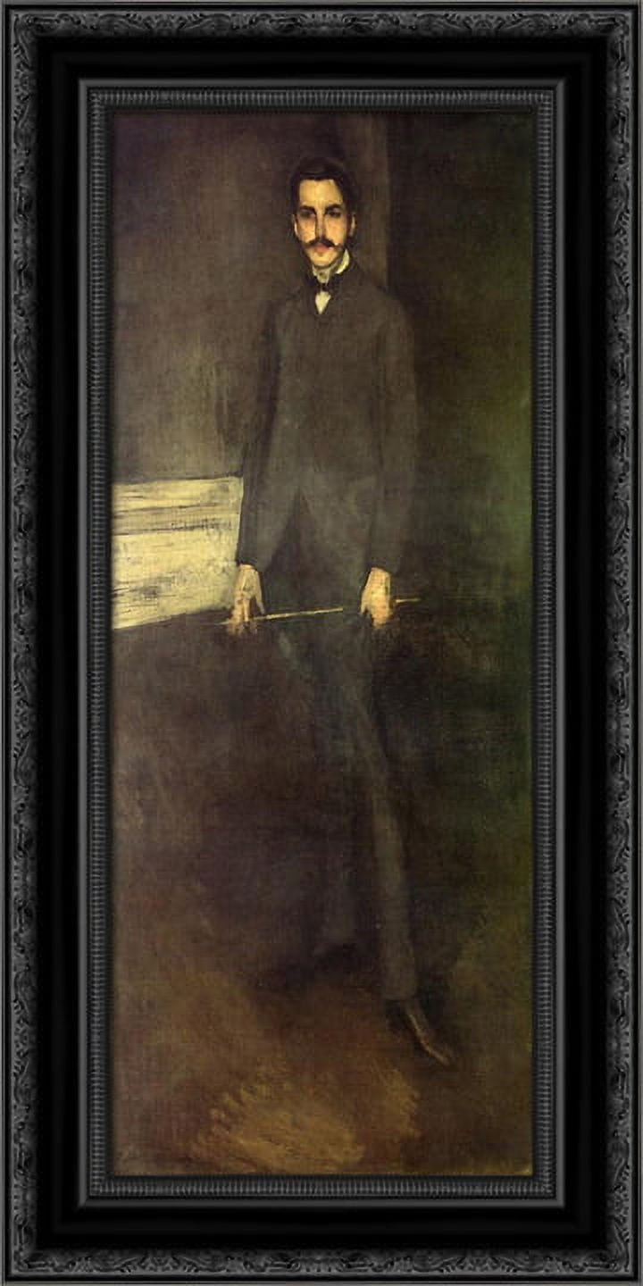 Portrait of George W. Vanderbilt 15x24 Black Ornate Wood Framed Canvas ...