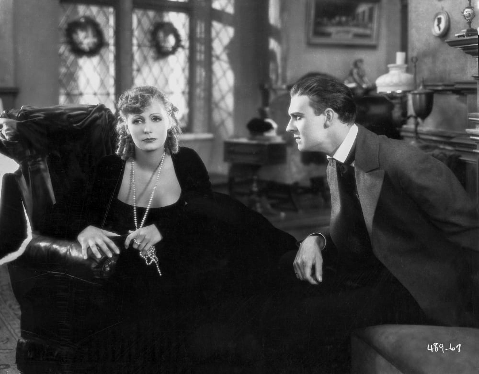 Portrait of Greta Garbo Listening to a Man Photo Print (8 x 10 ...