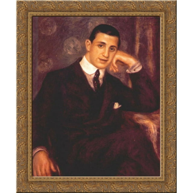 Portrait of Henry Bernstein 20x24 Gold Ornate Wood Framed Canvas Art by ...