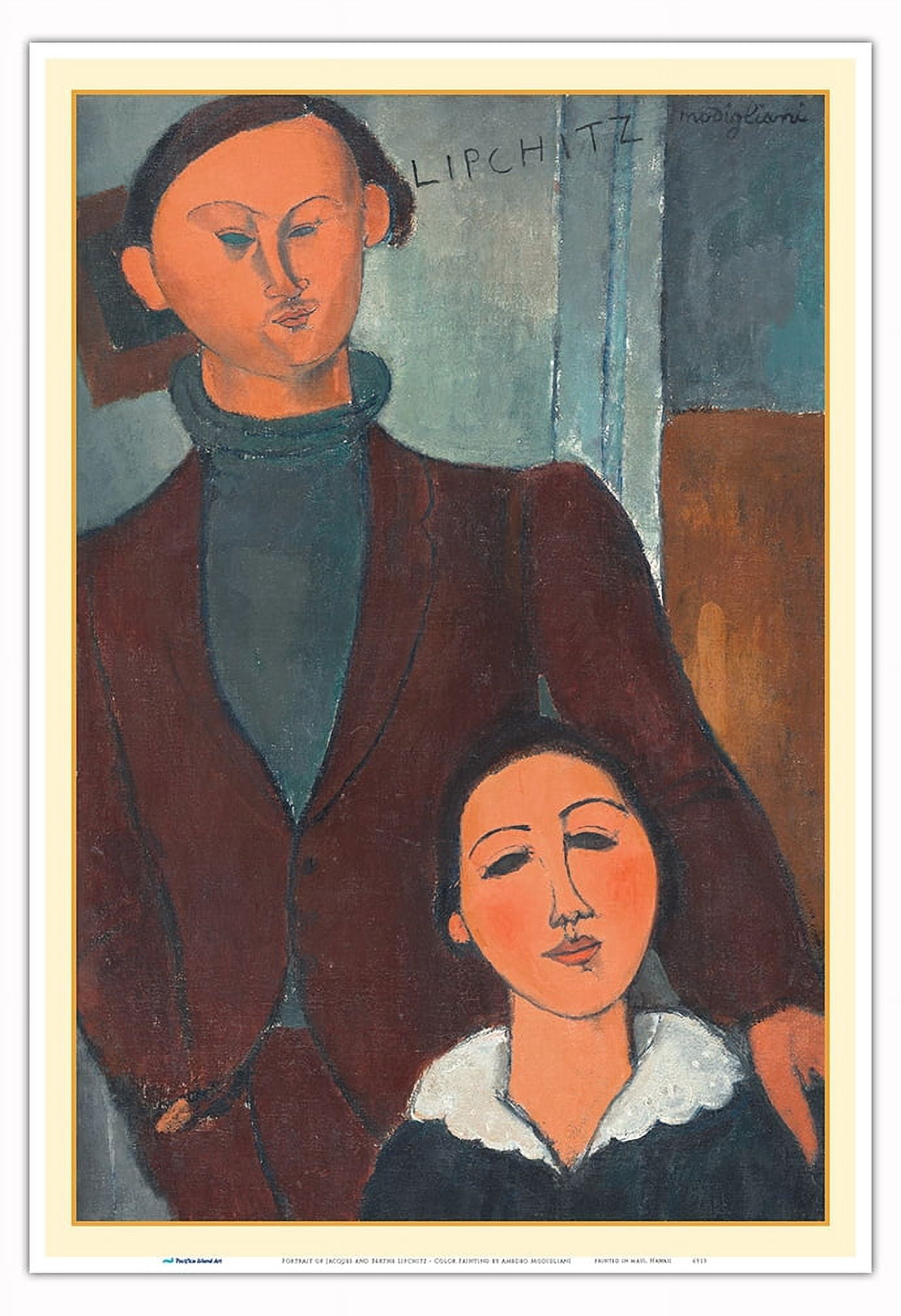 Portrait of Jacques and Berthe Lipchitz - From an Original Color ...