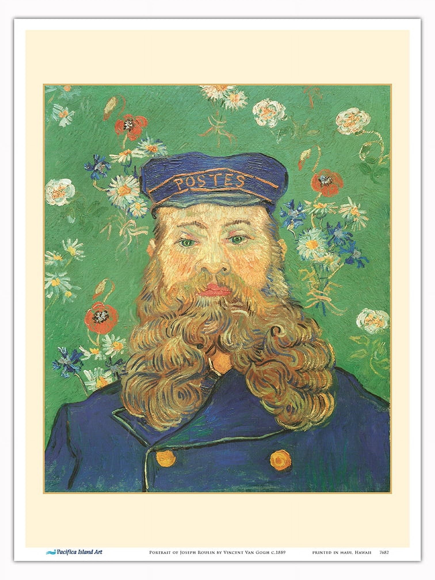 Portrait of Joseph Roulin - From an Original Color Painting by Vincent ...
