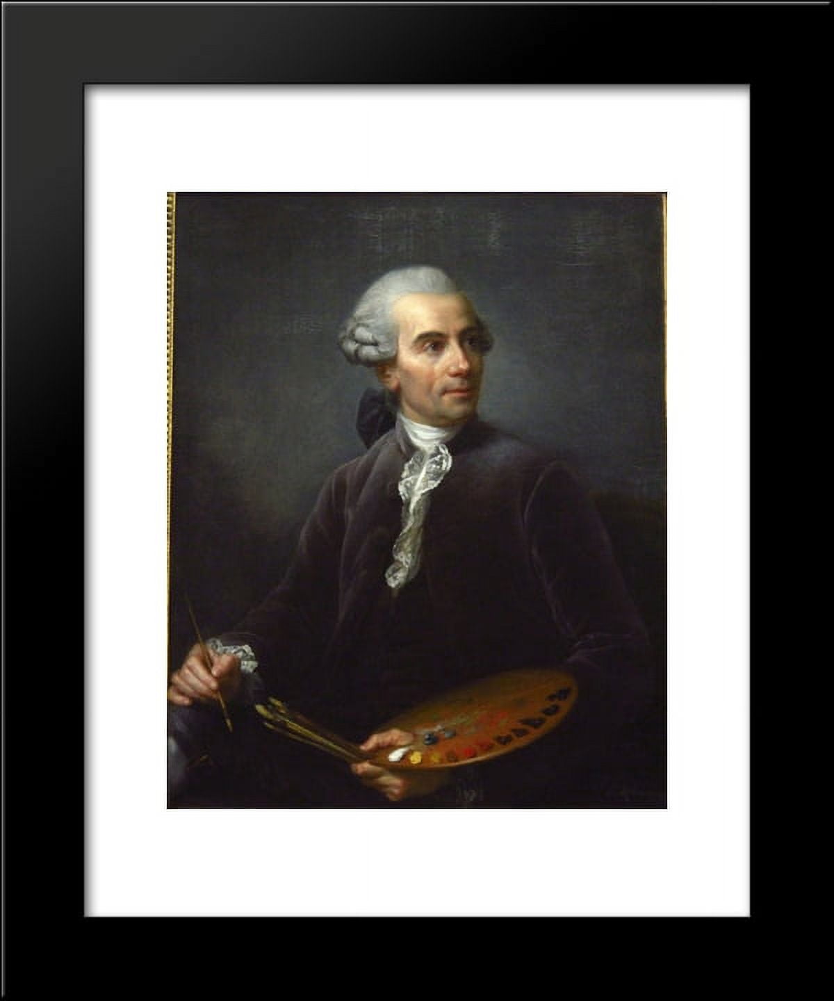 Portrait of Joseph Vernet 20x24 Framed Art Print by Louise Elisabeth ...