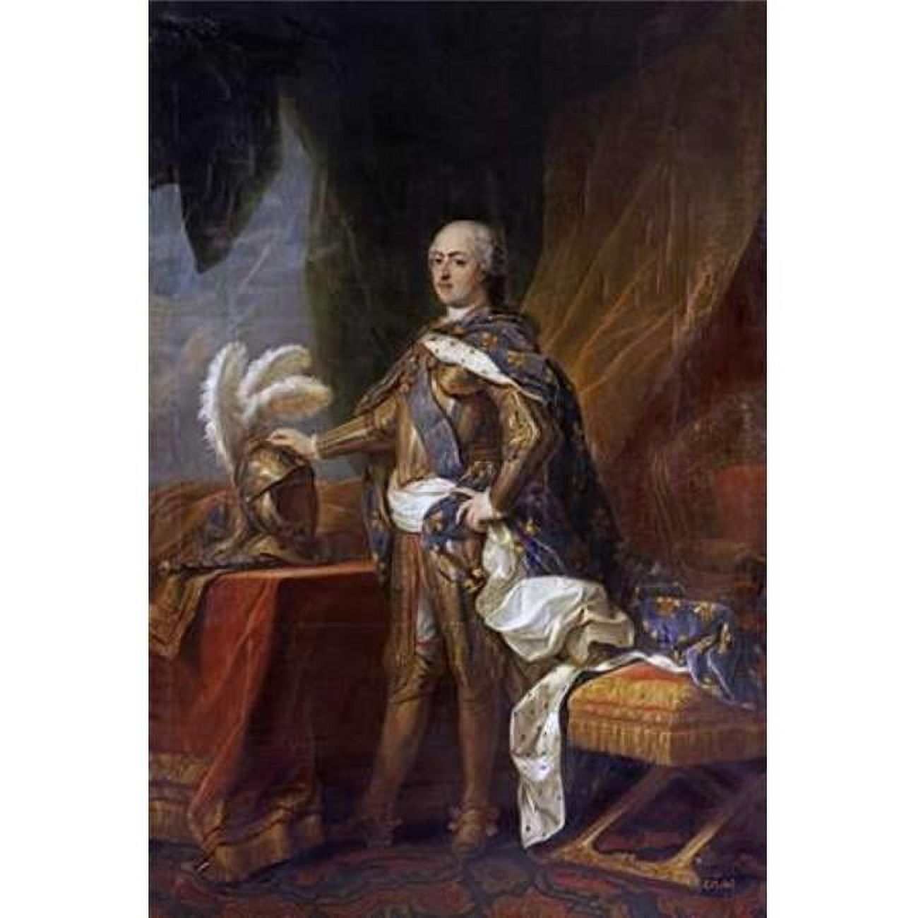 Portrait of King Louis XV of France and Navarre Poster Print by Charles ...
