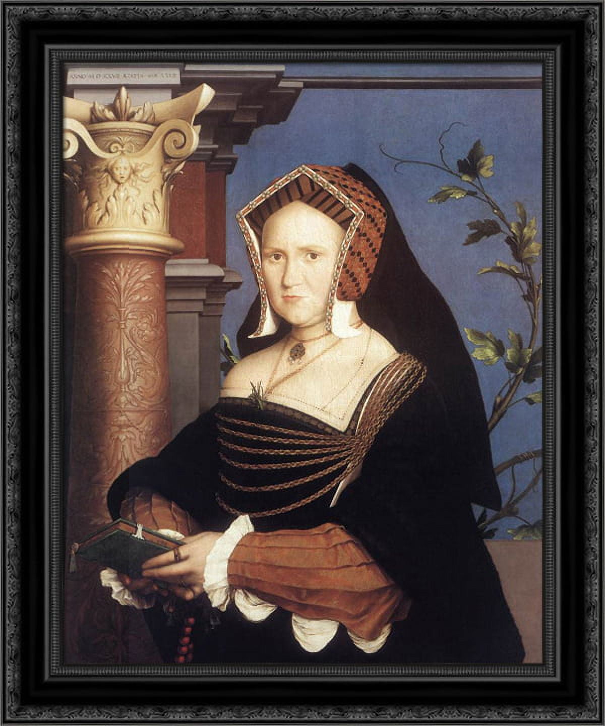 Portrait of Lady Mary Guildford 20x23 Black Ornate Wood Framed Canvas ...
