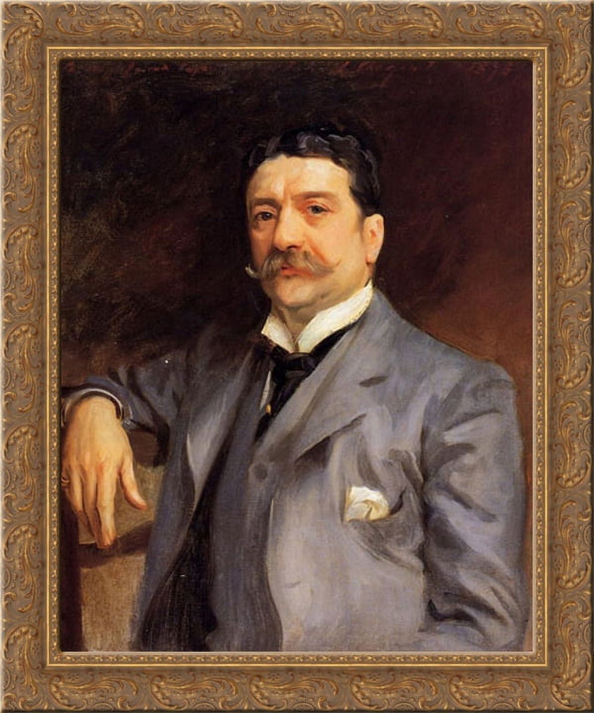 Portrait of Louis Alexander Fagan 20x23 Gold Ornate Wood Framed Canvas ...