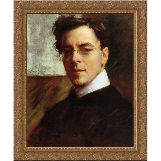 Portrait of Louis Betts 24x20 Gold Ornate Wood Framed Canvas Art by ...