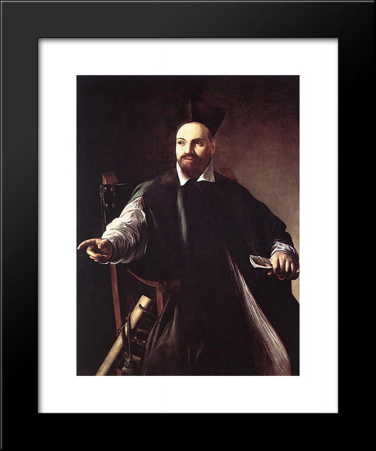 Portrait of Maffeo Barberini 20x24 Framed Art Print by Caravaggio ...
