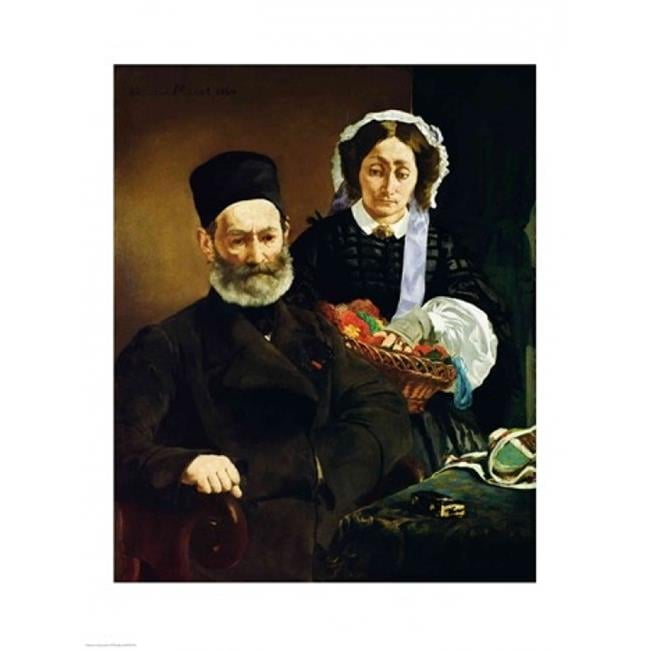 Portrait of Monsieur & Madame Auguste Manet 1860 Poster Print by ...