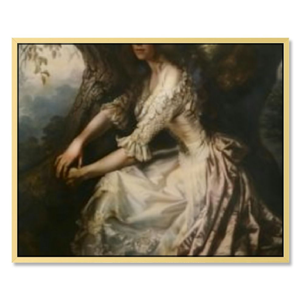 Portrait of Mrs. Thomas Hibbert by Thomas Gainsborough Vintage Oil ...