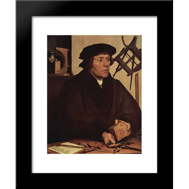 Portrait of Nicholas Kratzer 20x24 Framed Art Print by Hans Holbein the ...