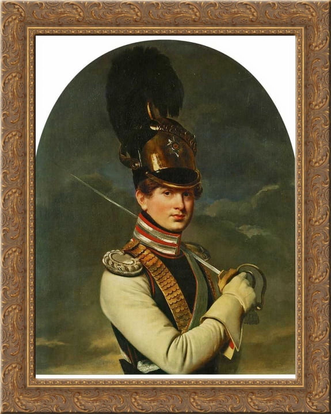 Portrait of Prince Nikita Petrovich Trubetskoy 24x20 Gold Ornate Wood ...