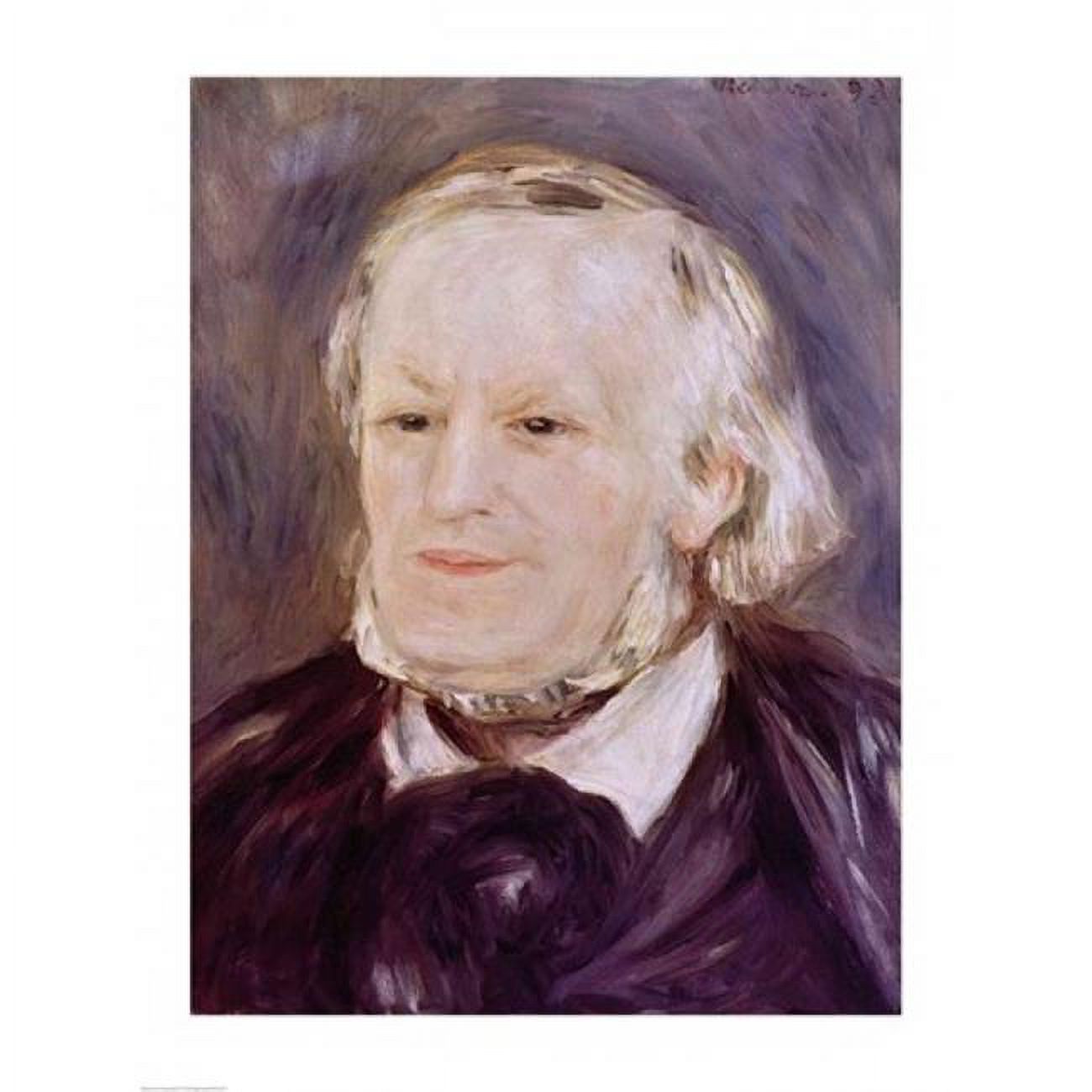 Portrait of Richard Wagner Poster Print by Pierre-Auguste Renoir - 24 x ...