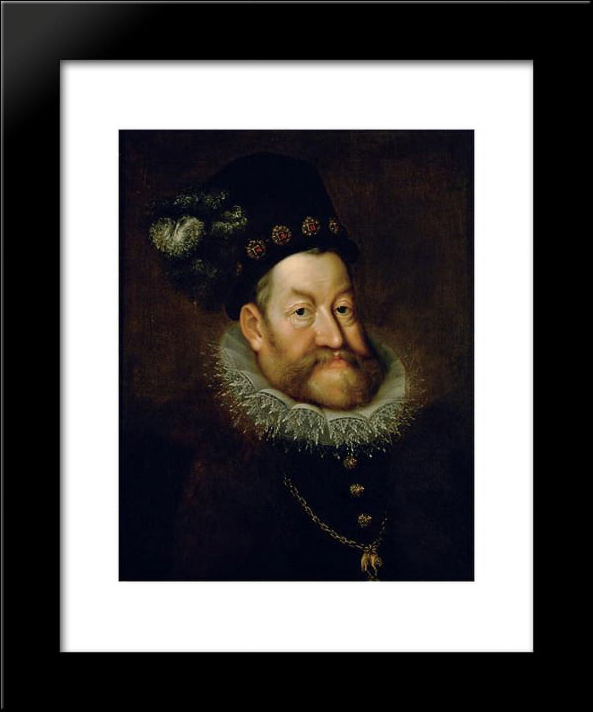 Portrait of Rudolf II, Holy Roman Emperor 20x24 Framed Art Print by ...