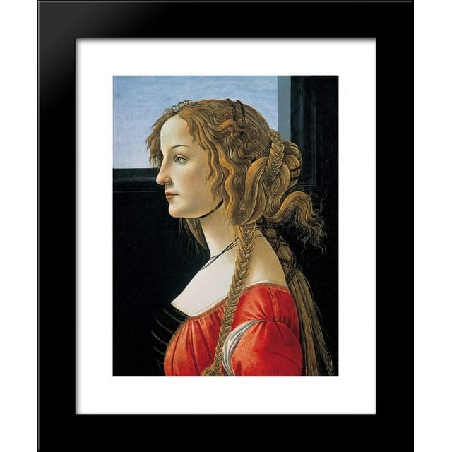Portrait of Simonetta Vespucci 20x24 Framed Art Print by Botticelli, Sandro - Walmart.com