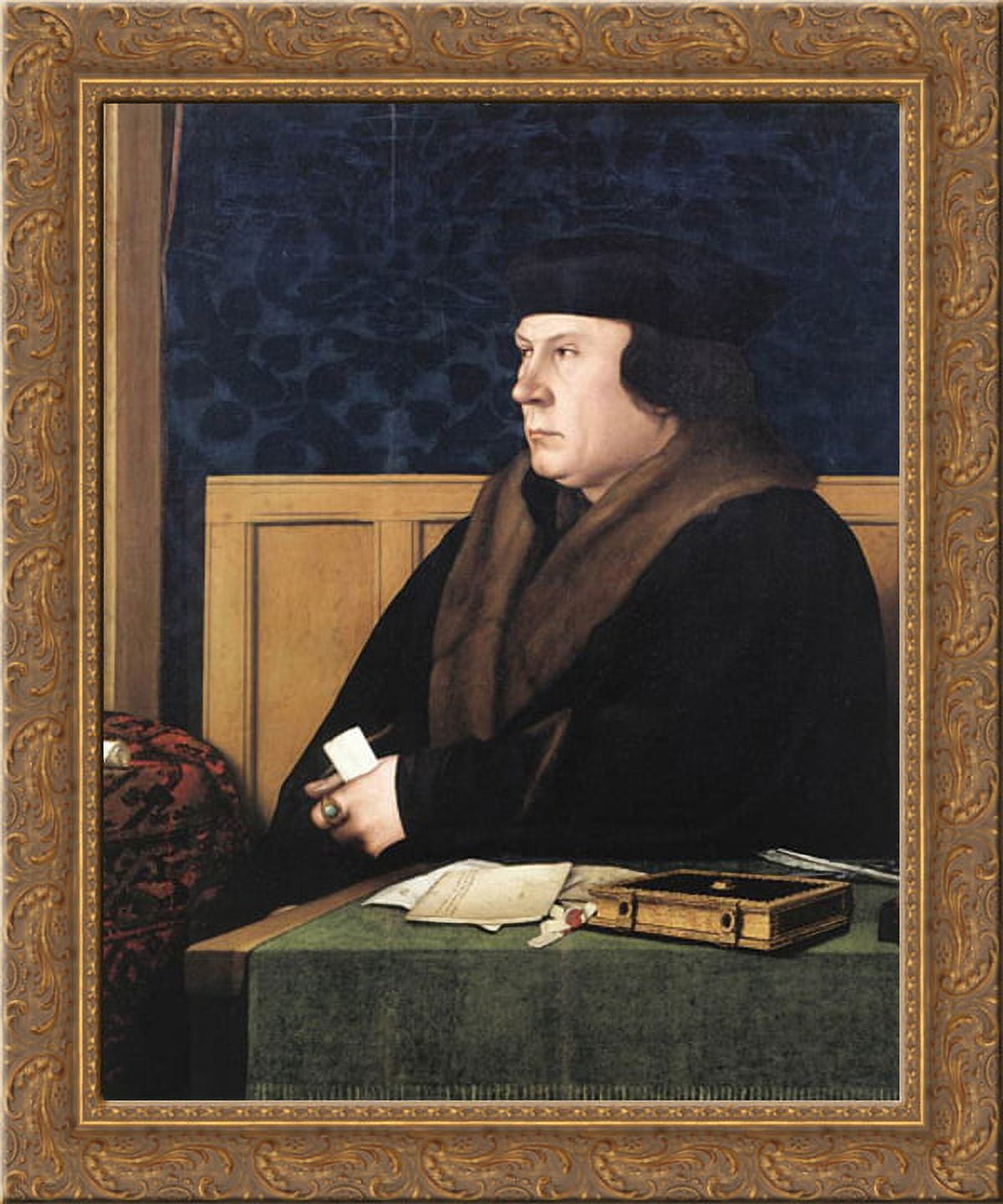 Portrait of Thomas Cromwell 20x23 Gold Ornate Wood Framed Canvas Art by ...