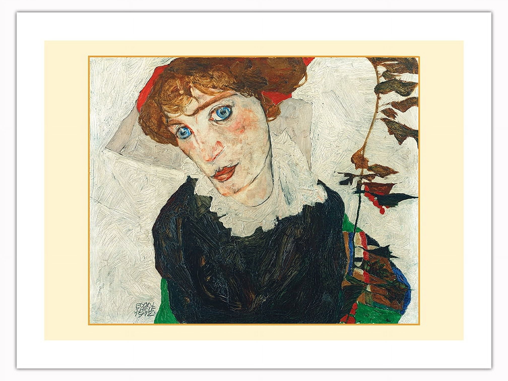 Portrait of Wally Neuzil - From an Original Color Painting by Egon ...