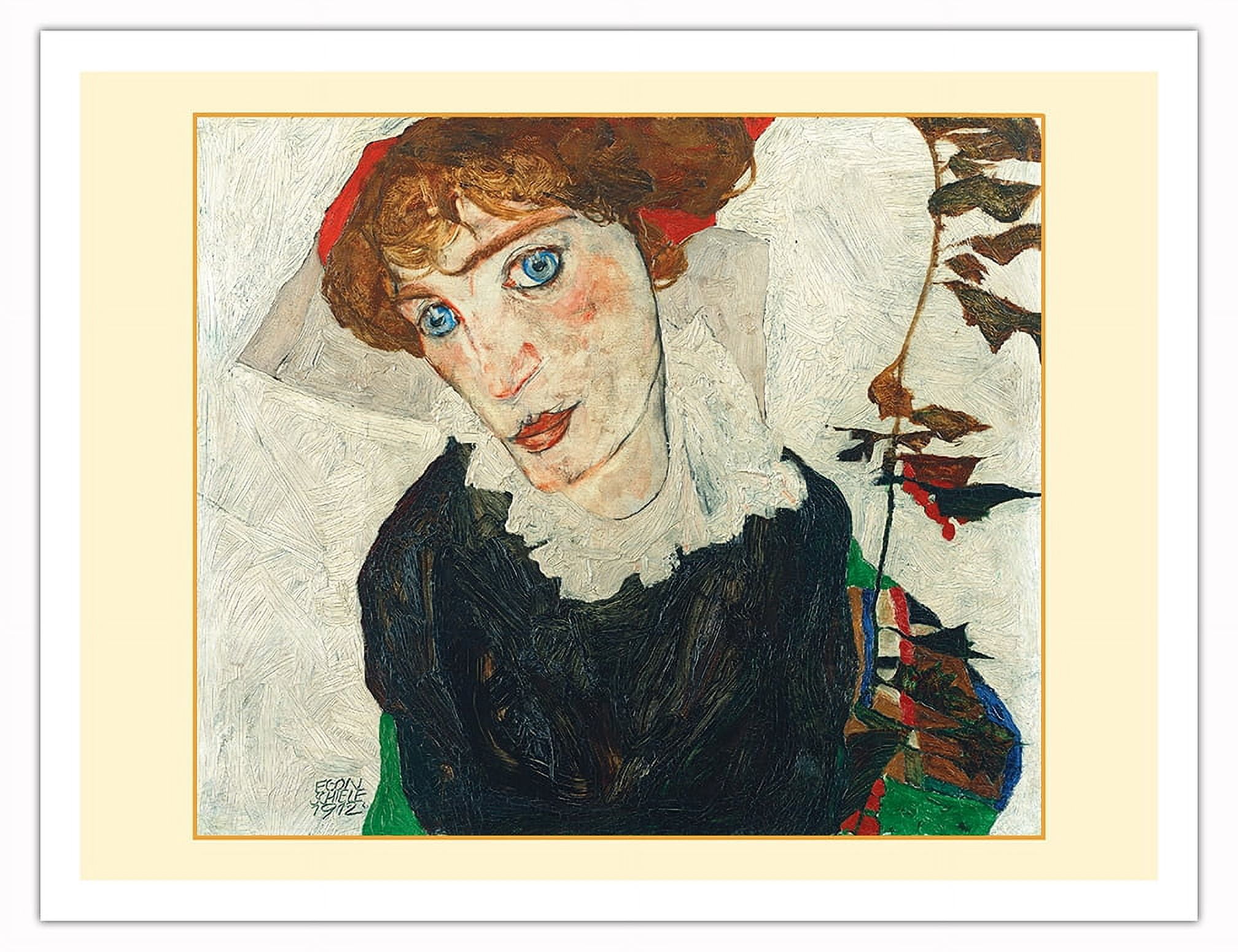 Portrait of Wally Neuzil - From an Original Color Painting by Egon ...