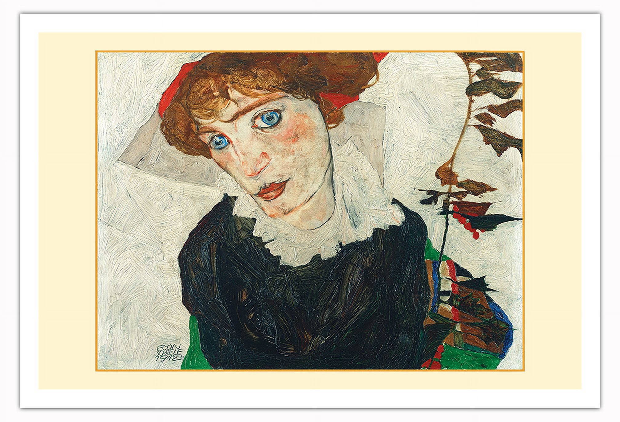 Portrait of Wally Neuzil - From an Original Color Painting by Egon ...