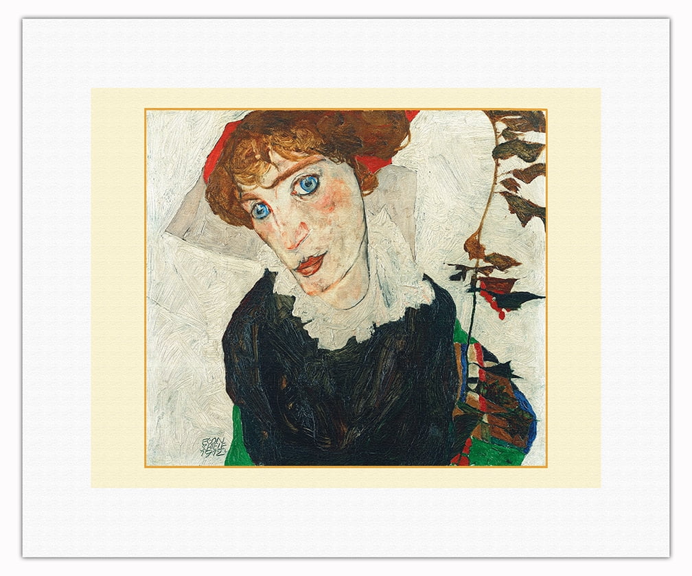 Portrait of Wally Neuzil - From an Original Color Painting by Egon ...