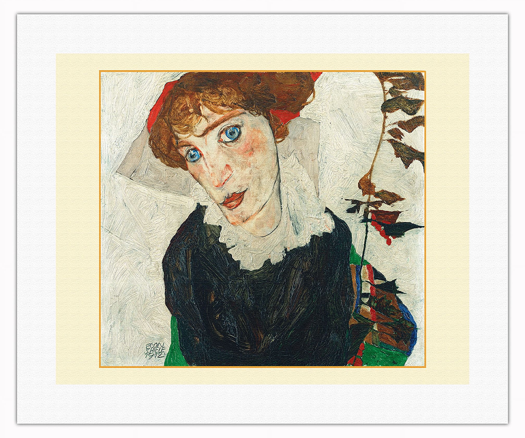 Portrait of Wally Neuzil - From an Original Color Painting by Egon ...