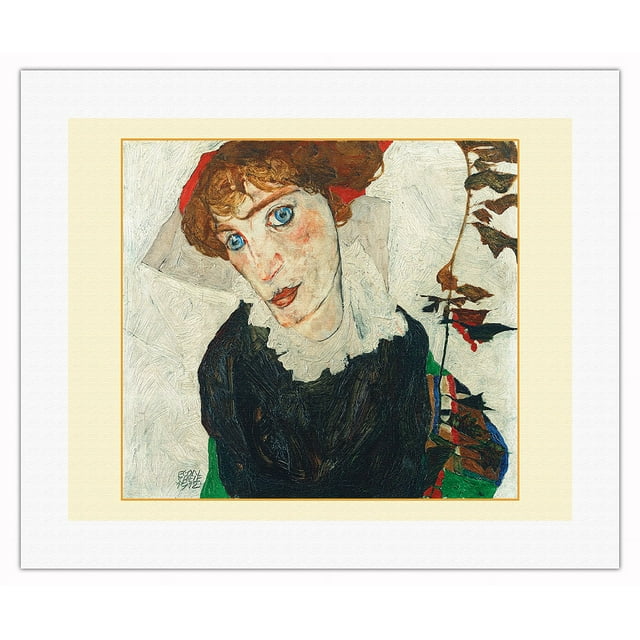 Portrait of Wally Neuzil - From an Original Color Painting by Egon ...