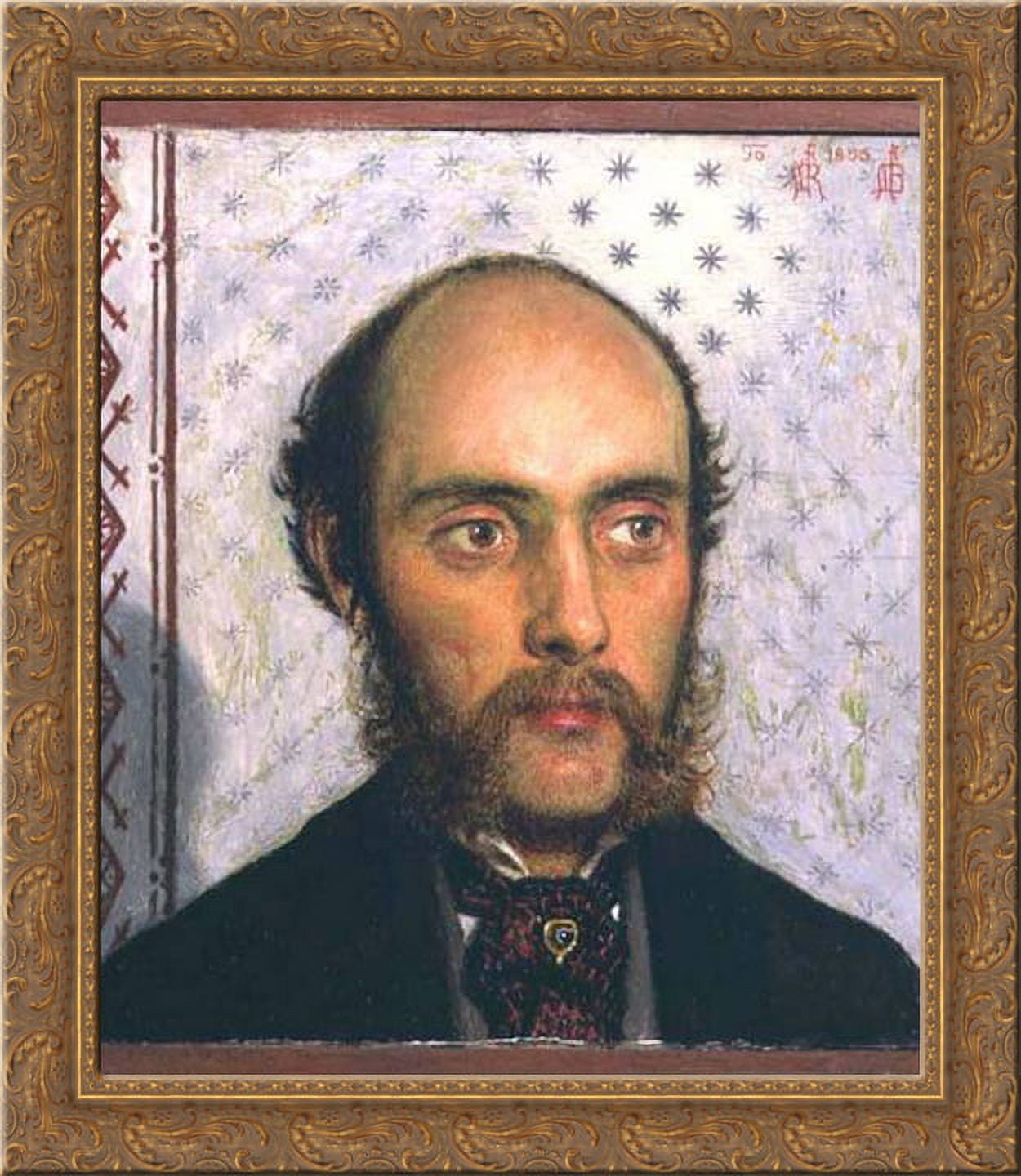 Portrait of William Michael Rossetti (1829-1919) by Lamplight 24x20 ...