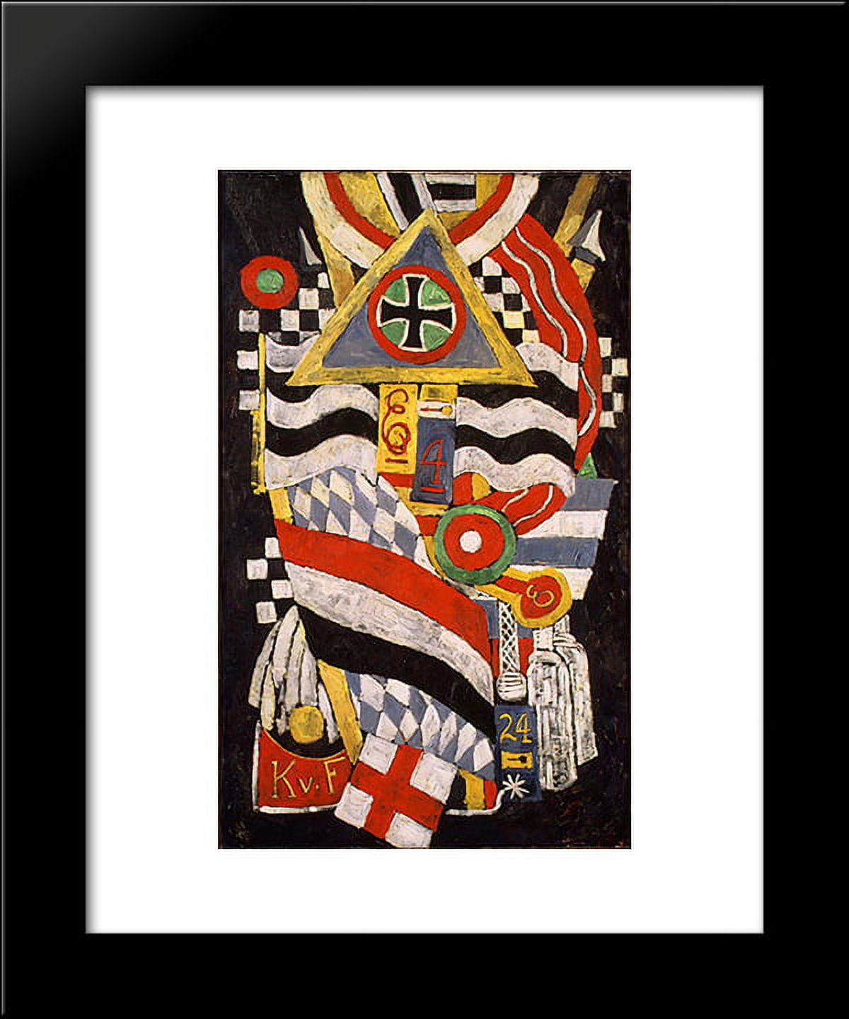 Portrait of a German Officer 20x24 Framed Art Print by Marsden Hartley ...