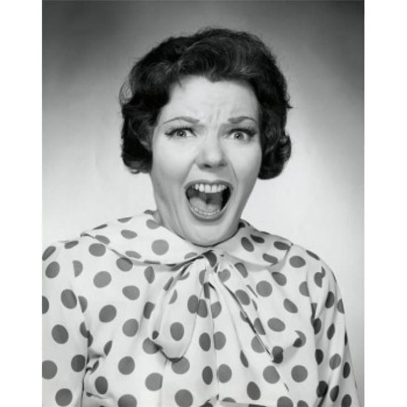 Portrait of a Mid Adult Woman Shouting Poster Print - 18 x 24 in ...