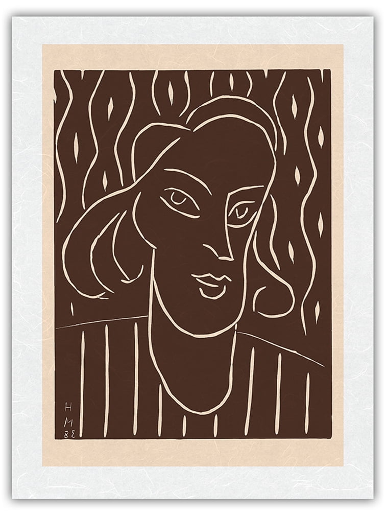Portrait of a Woman - Alexina “Teeny” Duchamp - Vintage Woodcut Print ...